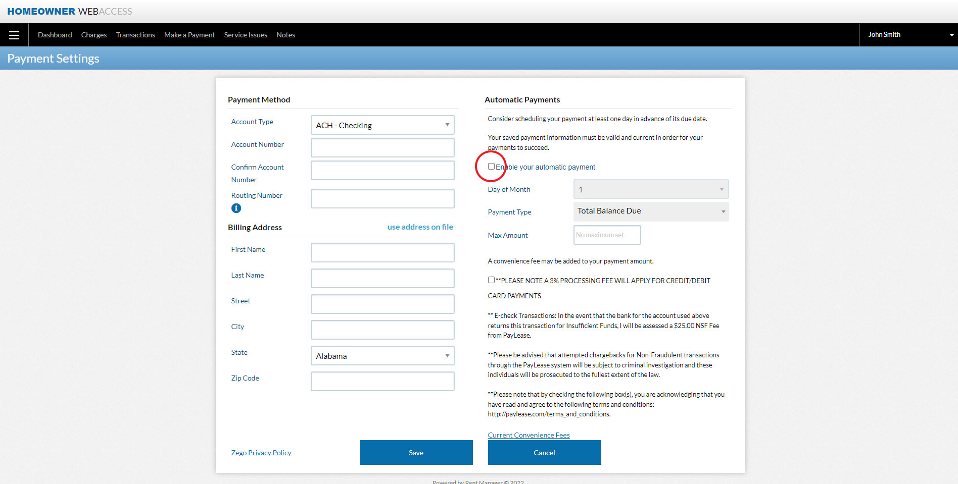 Autopay How To - TPM HOA